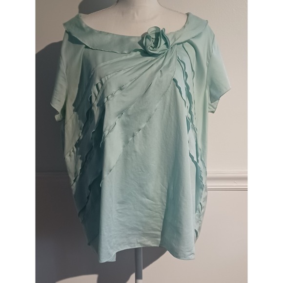Talbots | Tops | Talbots Womens Top Mintseafoam Green Size 2w See Pics ...